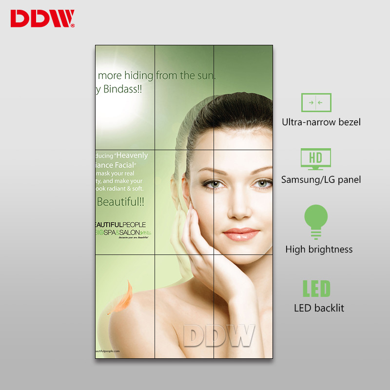 RS232 46 Video Wall Display 500 Nits Brightness Heat Dissipation 819 ...