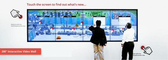 Indoor Interactive Touch Screen Video Wall , TFT 55 Video Wall Display